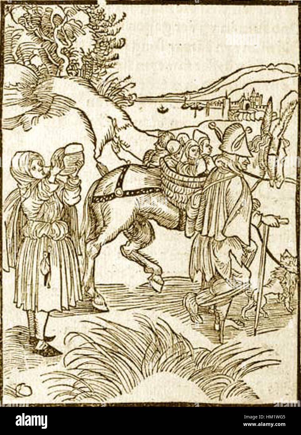 This artwork from 1494 represents the *Jenische* people, showcasing ...