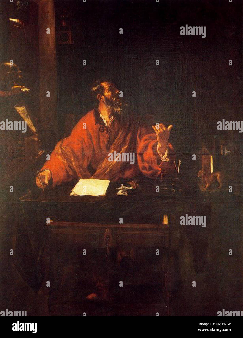 This painting by Juan Ribalta, titled 'San Jeronimo,' portrays Saint ...