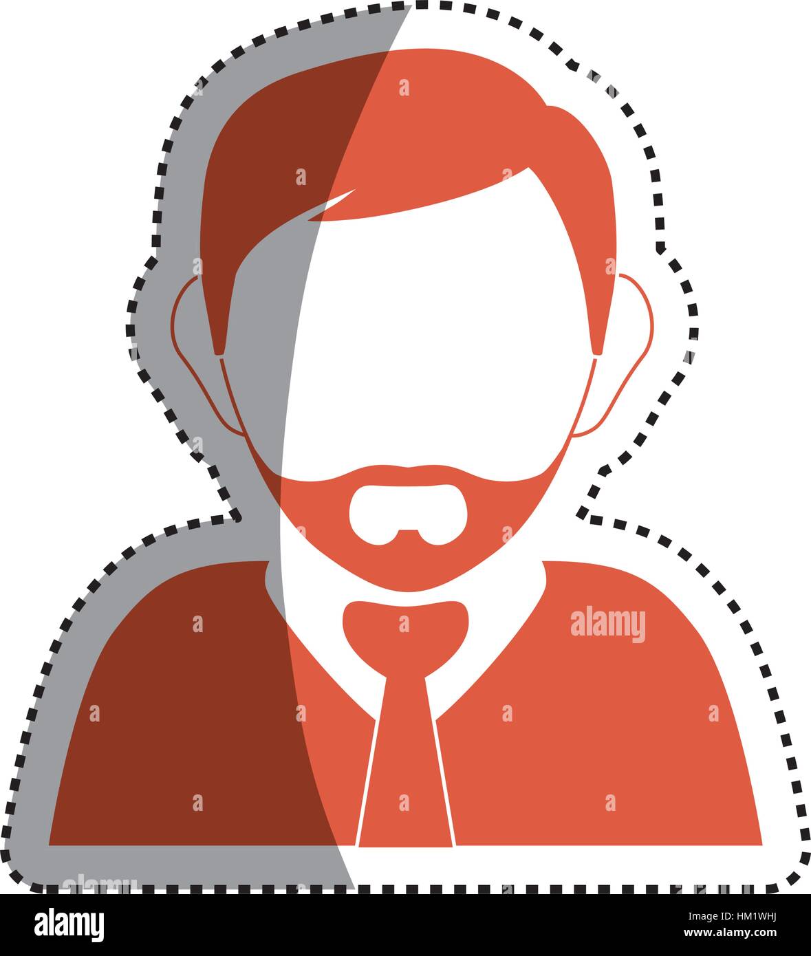 Businessman executive profile icon vector illustration graphic design ...