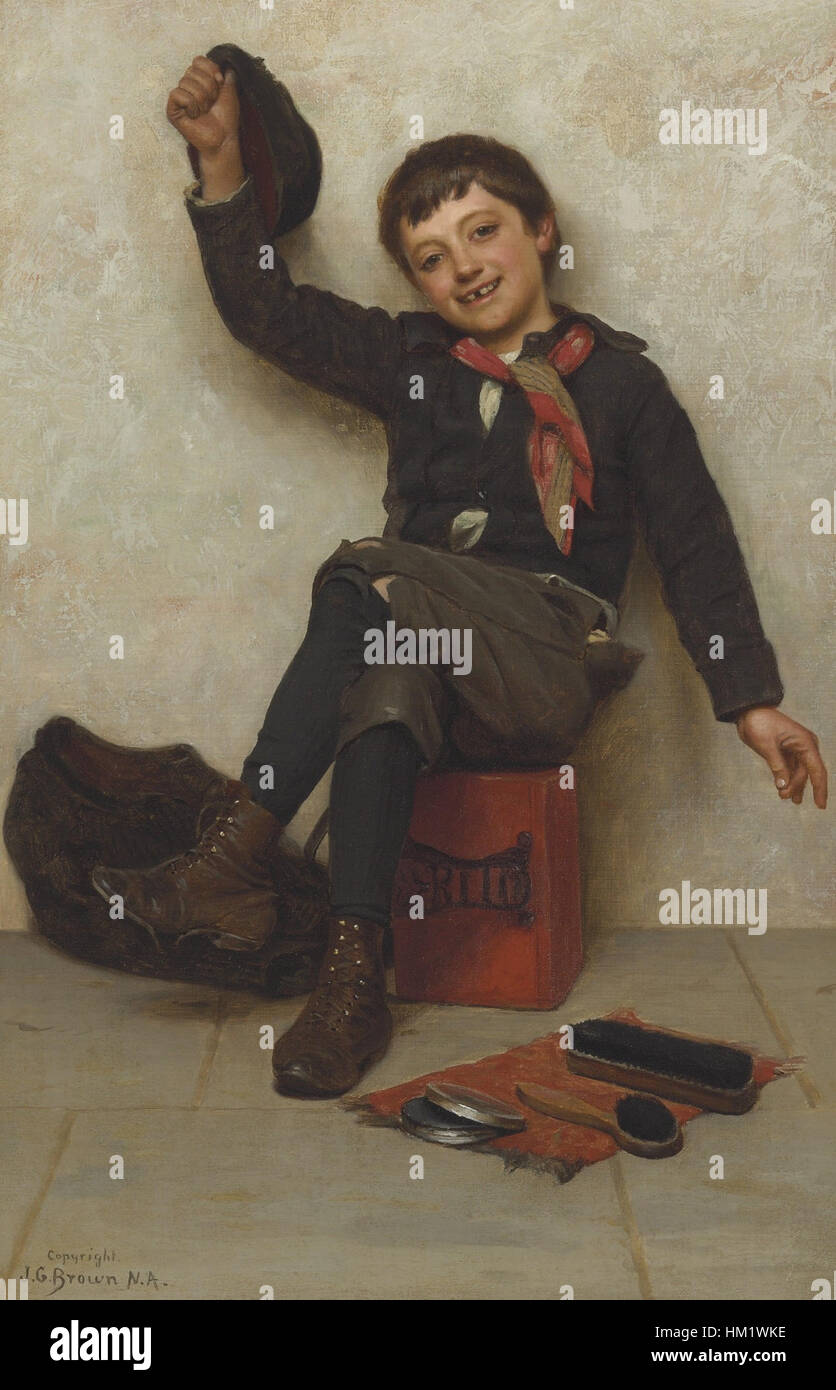 *All Right* by John George Brown captures a moment of everyday life ...