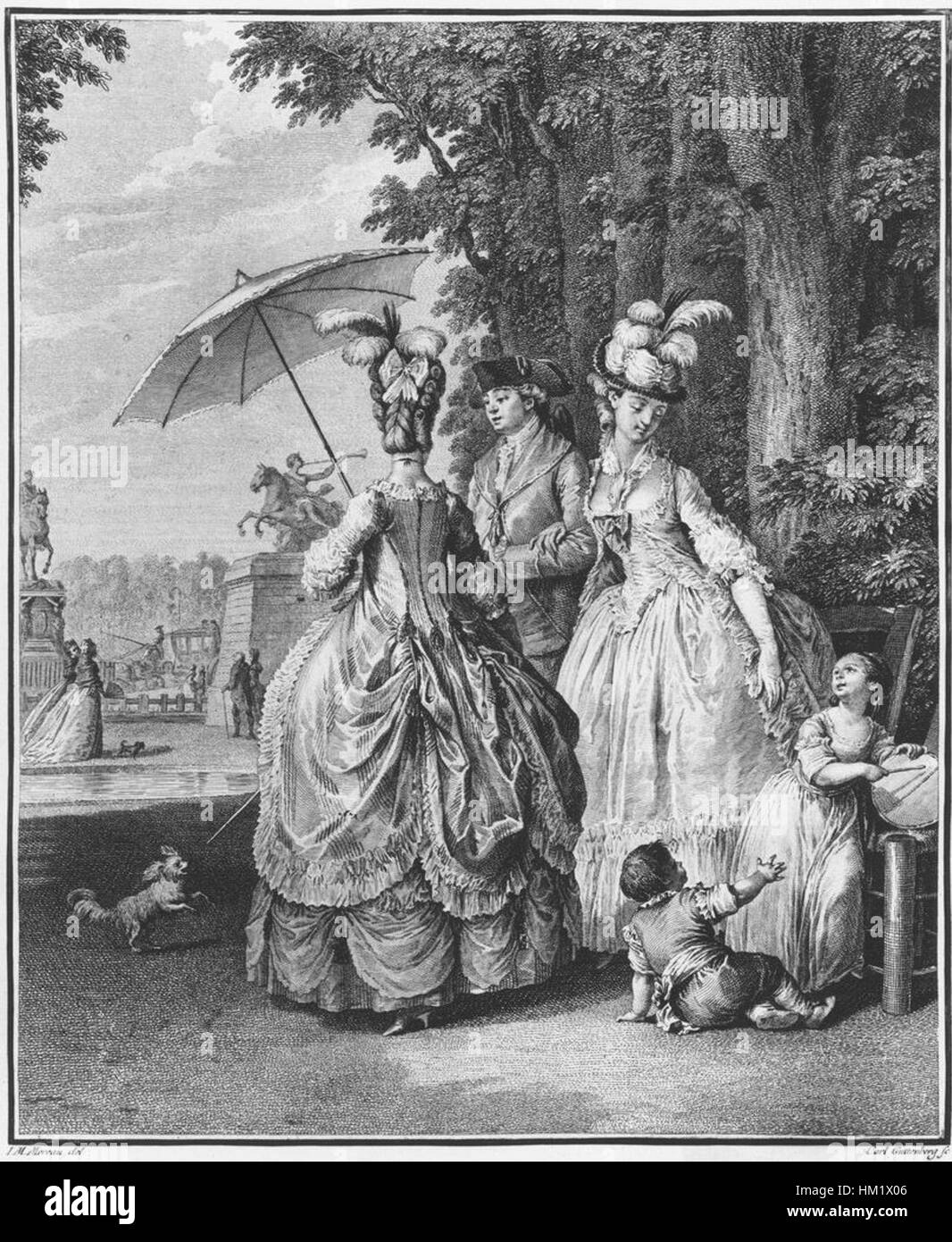 Engraved social scene Black and White Stock Photos & Images - Alamy