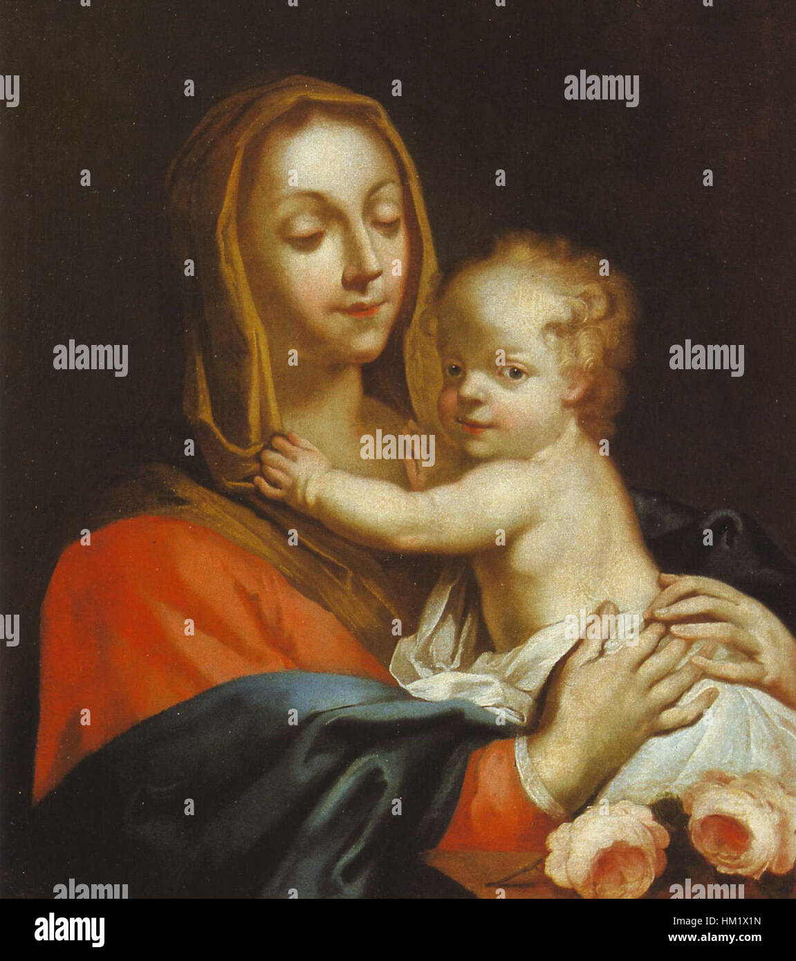 This 1788 painting by Johann Peter Herrlein depicts the Madonna ...