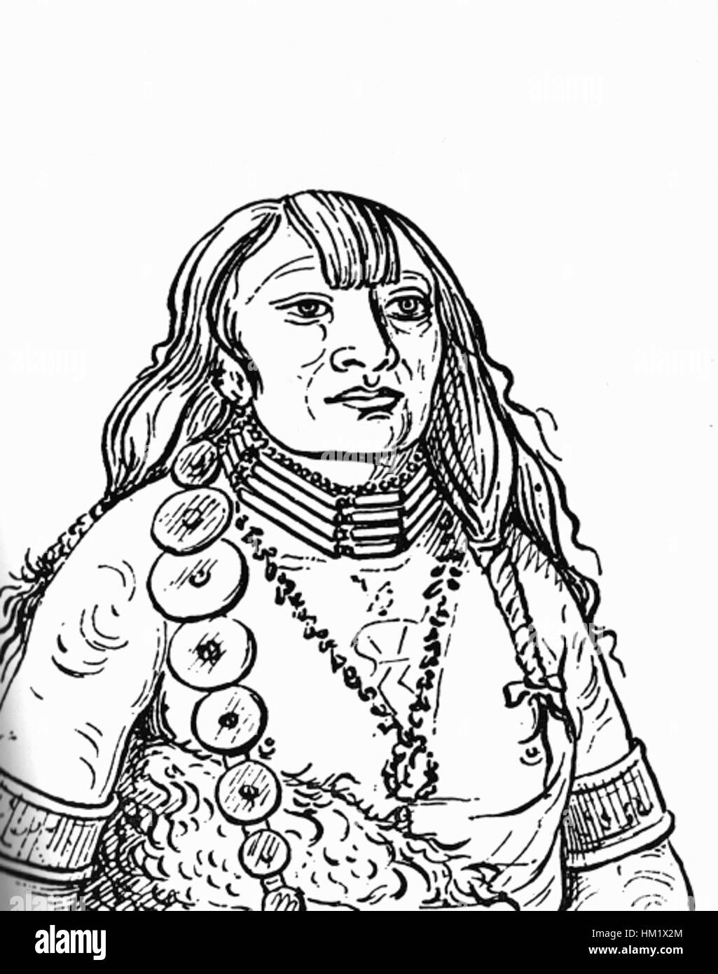 This portrait depicts *Dohasan*, a Kiowa chief known for his leadership ...