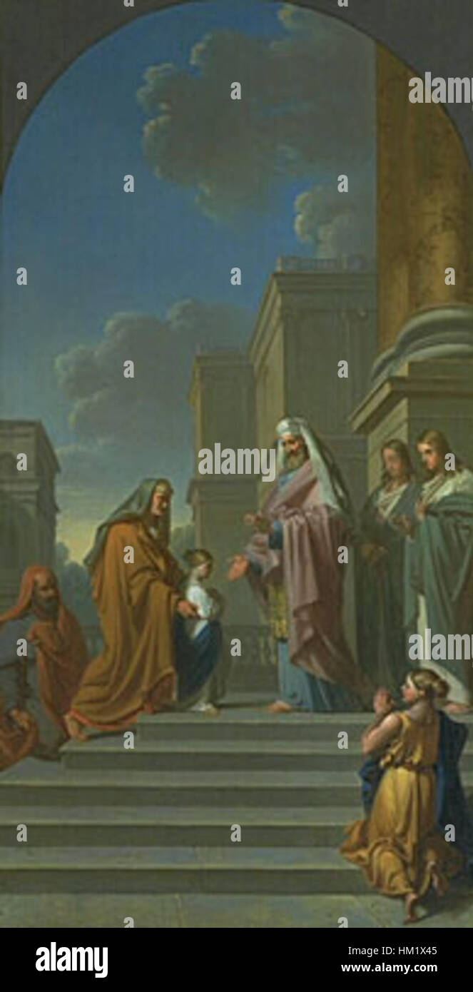 Joseph Roques' 1821 painting 'Presentation de la Vierge au Temple ...