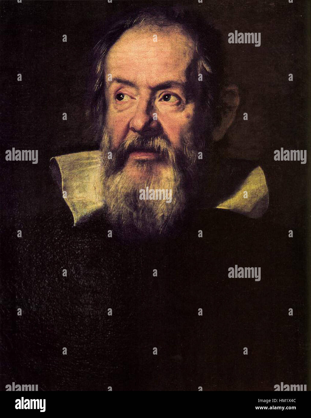 This oil painting by Justus Sustermans depicts the renowned astronomer ...