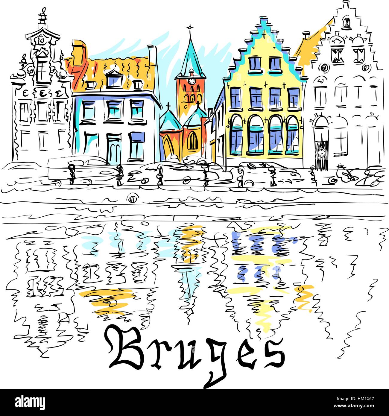 House of flanders Stock Vector Images - Alamy