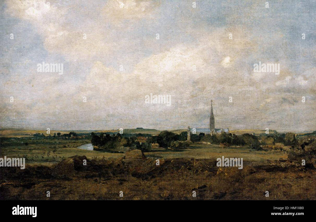 John Constable's 'View of Salisbury' is a classic example of English ...