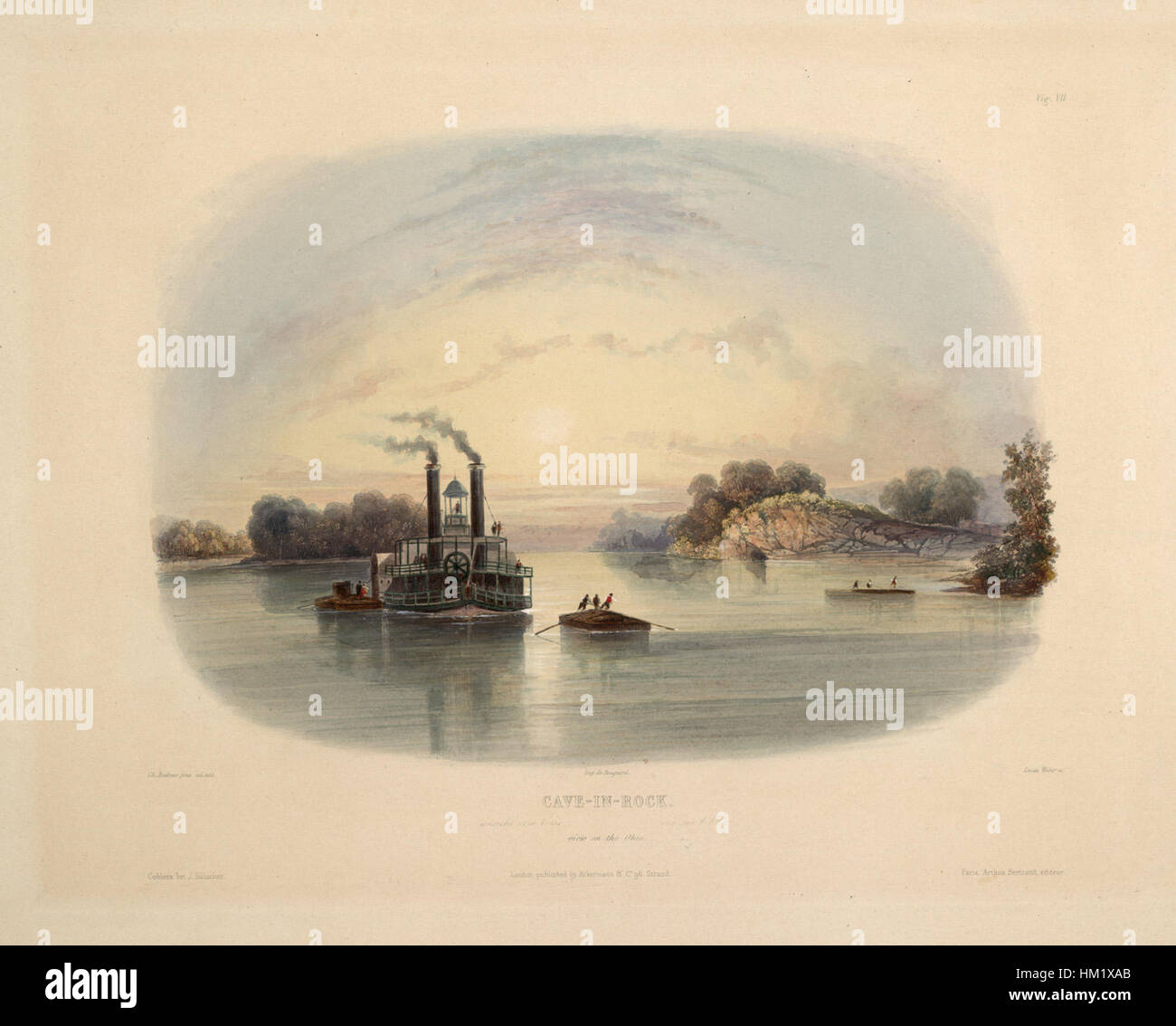 This artwork by Karl Bodmer, part of his series 'Travels in America ...
