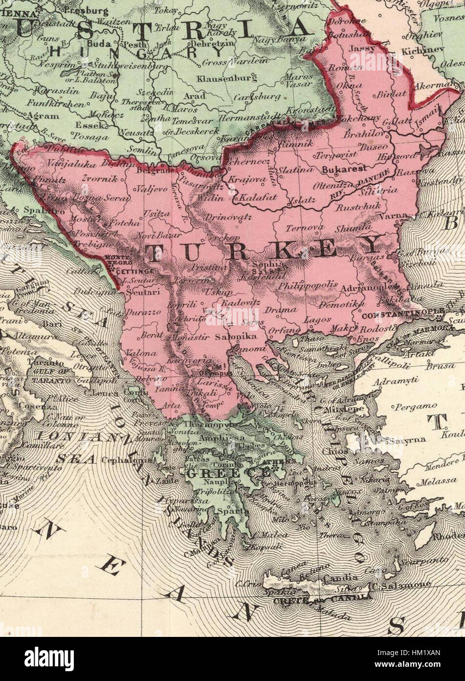 The painting 'Europe. 1864' by A.J. Johnson captures a significant ...