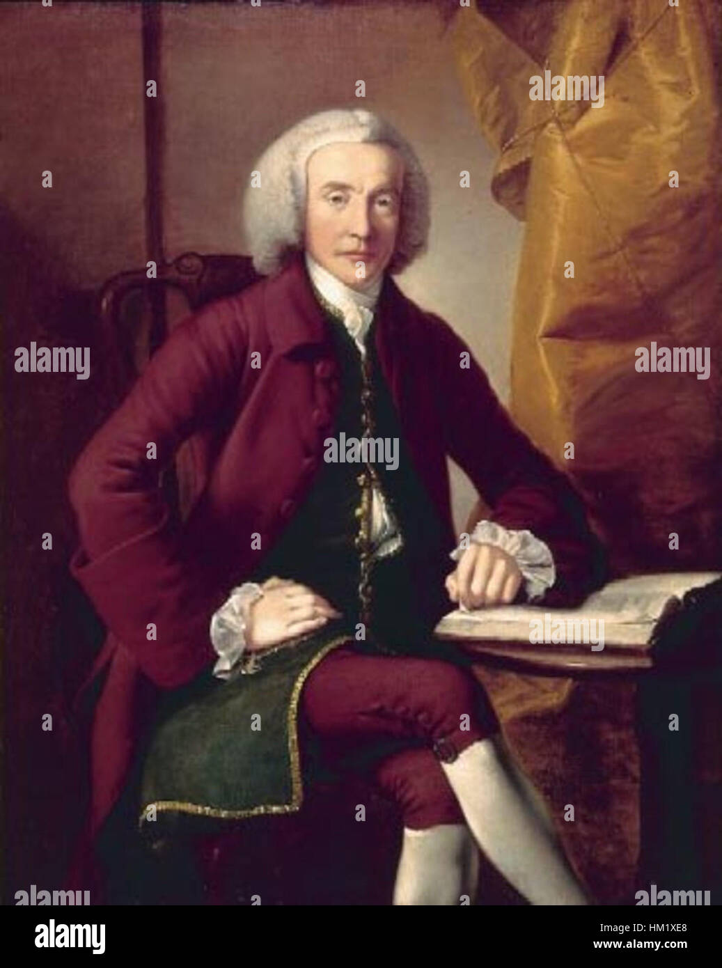 This portrait by Joseph Wright of Derby depicts Thomas Borrow, capturing the scientific and ...