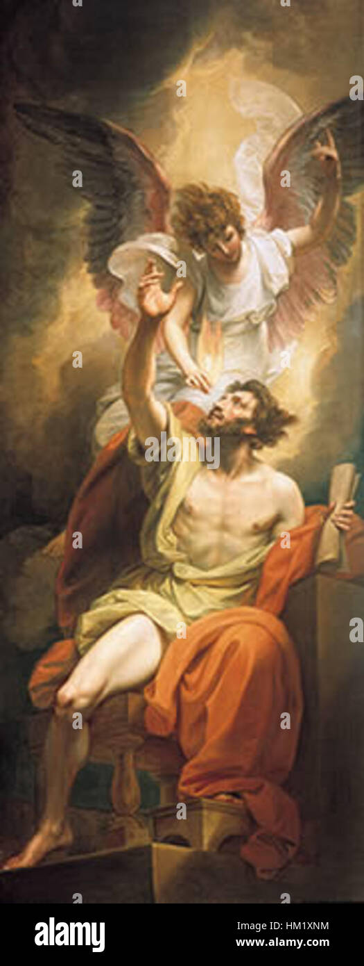 This artwork depicts the Biblical scene where the prophet Isaiah has ...