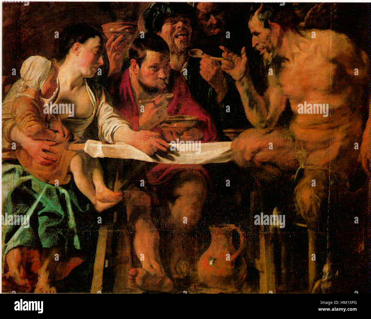 'Satyr and the Peasant' by Jacob Jordaens is a Baroque painting that ...