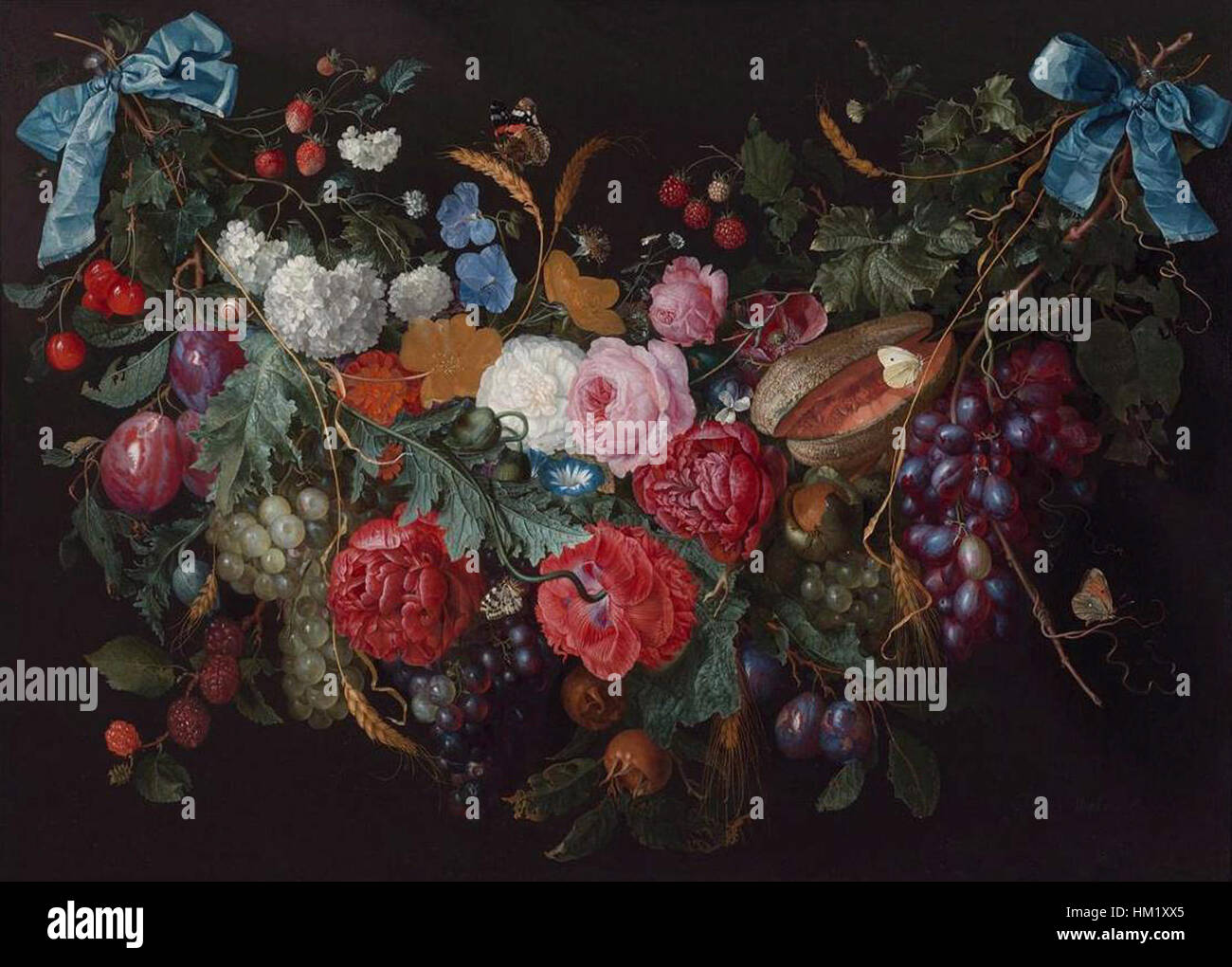 Jacob van Walscapelle’s 'A Swag of Flowers' is a detailed floral still ...