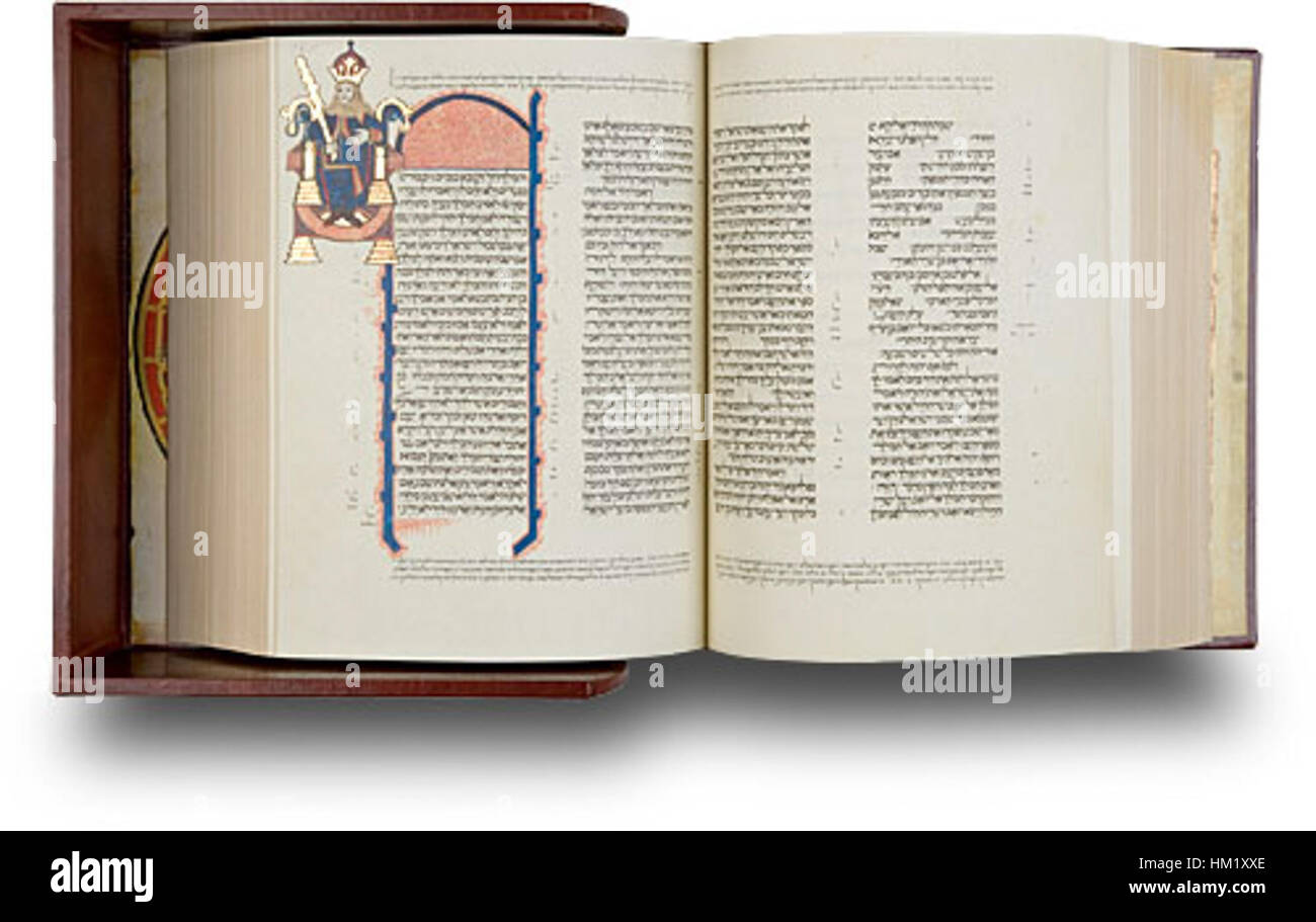The Kennicott Bible, a 12th-century manuscript, includes folios 184v ...