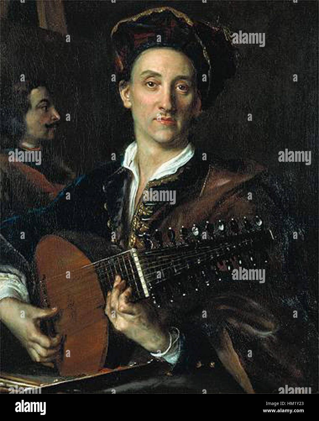 This 1711 painting by Kupetzky titled 'Lute' depicts an elegant woman ...