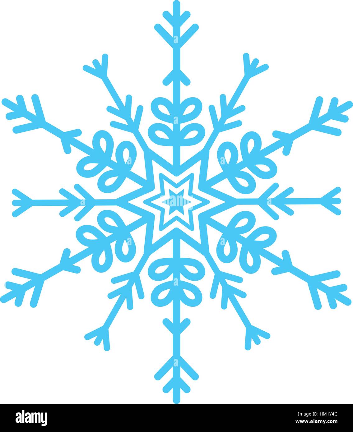 Snowflake winter symbol icon vector illustration graphic design Stock ...