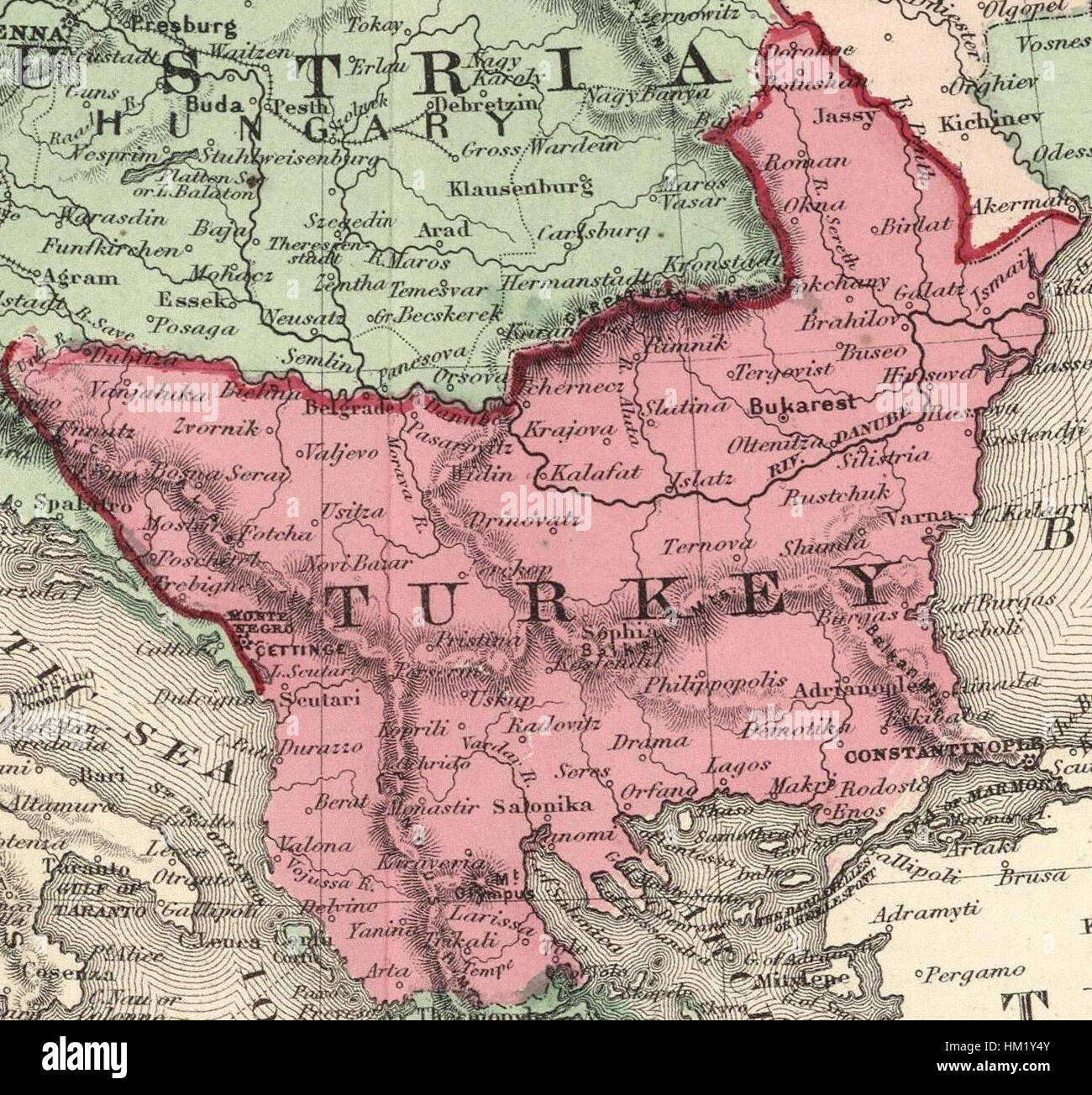 This 1864 painting by A.J. Johnson depicts a scene from Europe ...