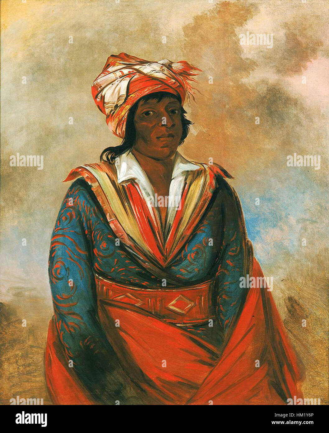 A portrait or historical representation of Kutteeotubbee, an ...