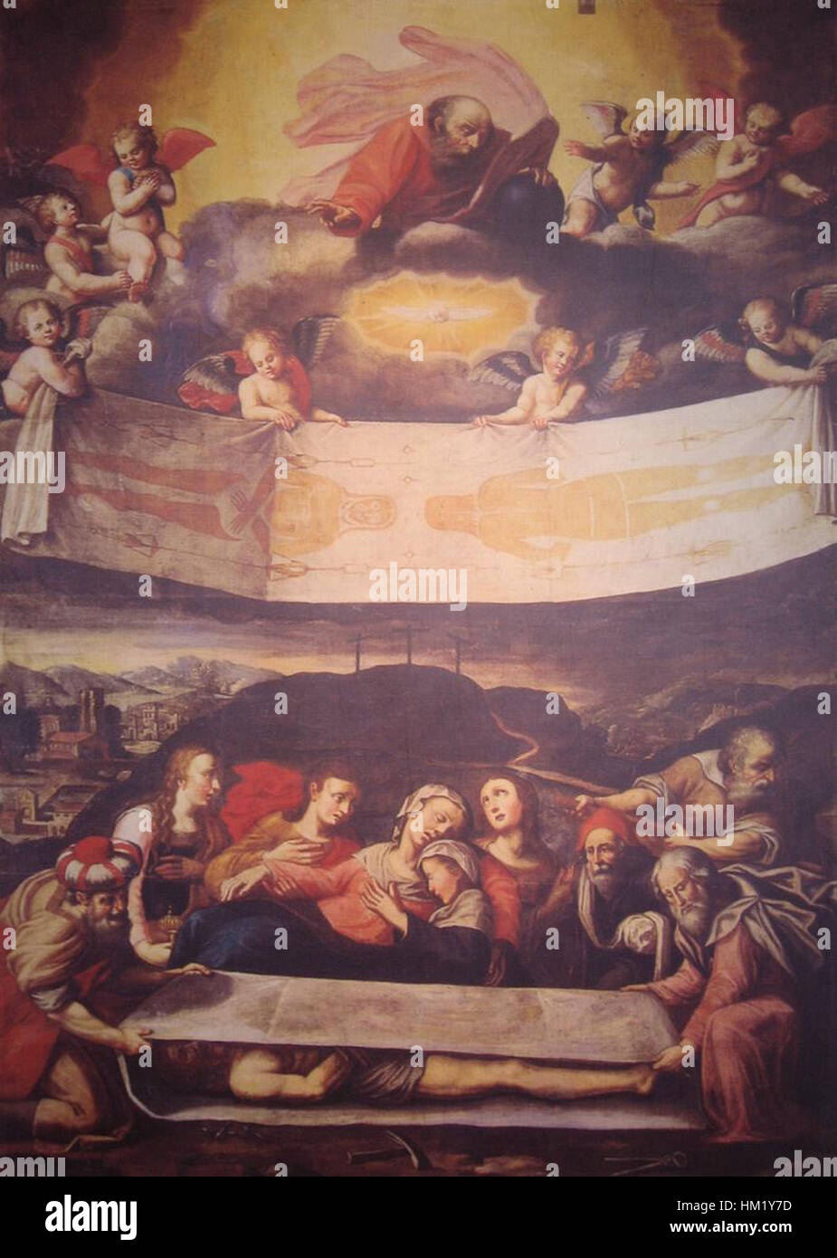 'Jesus Wrapping' is an artwork by G. Battista, depicting the sacred ...