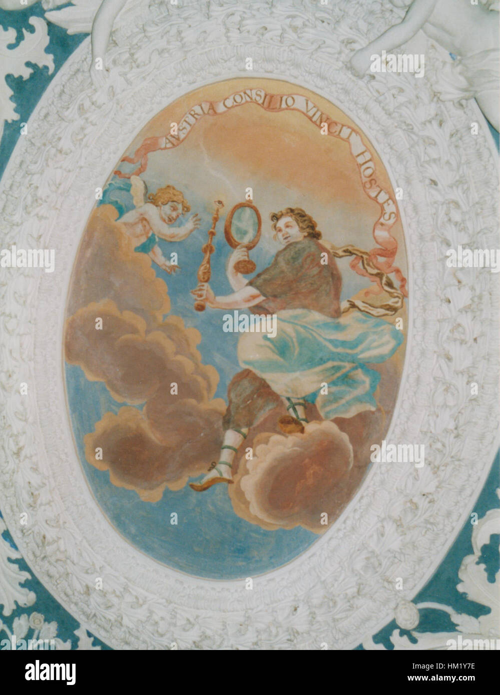 This painting depicts Kloster Wettenhausen, a historic monastery in ...