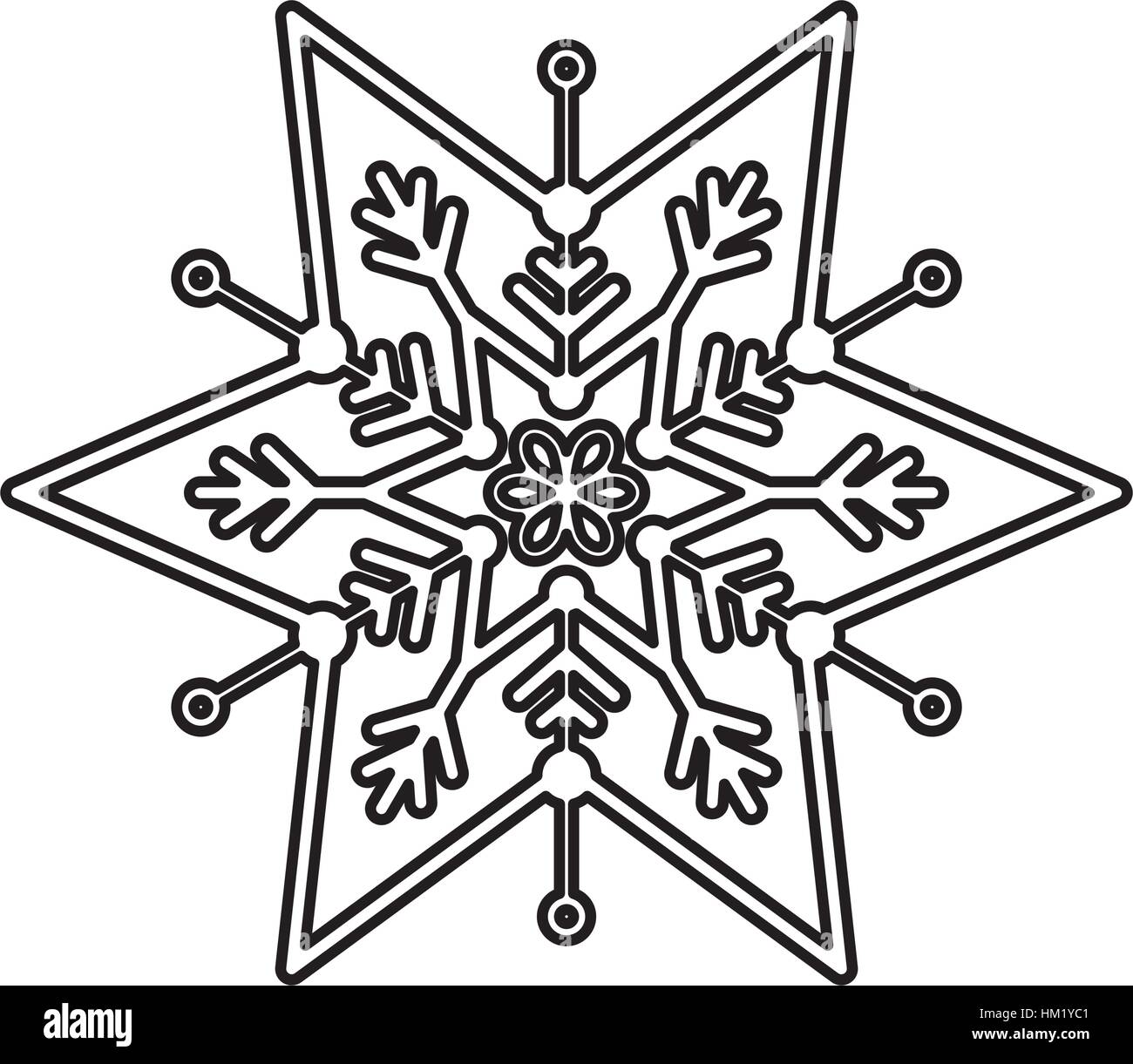 Snowflake winter symbol icon vector illustration graphic design Stock ...