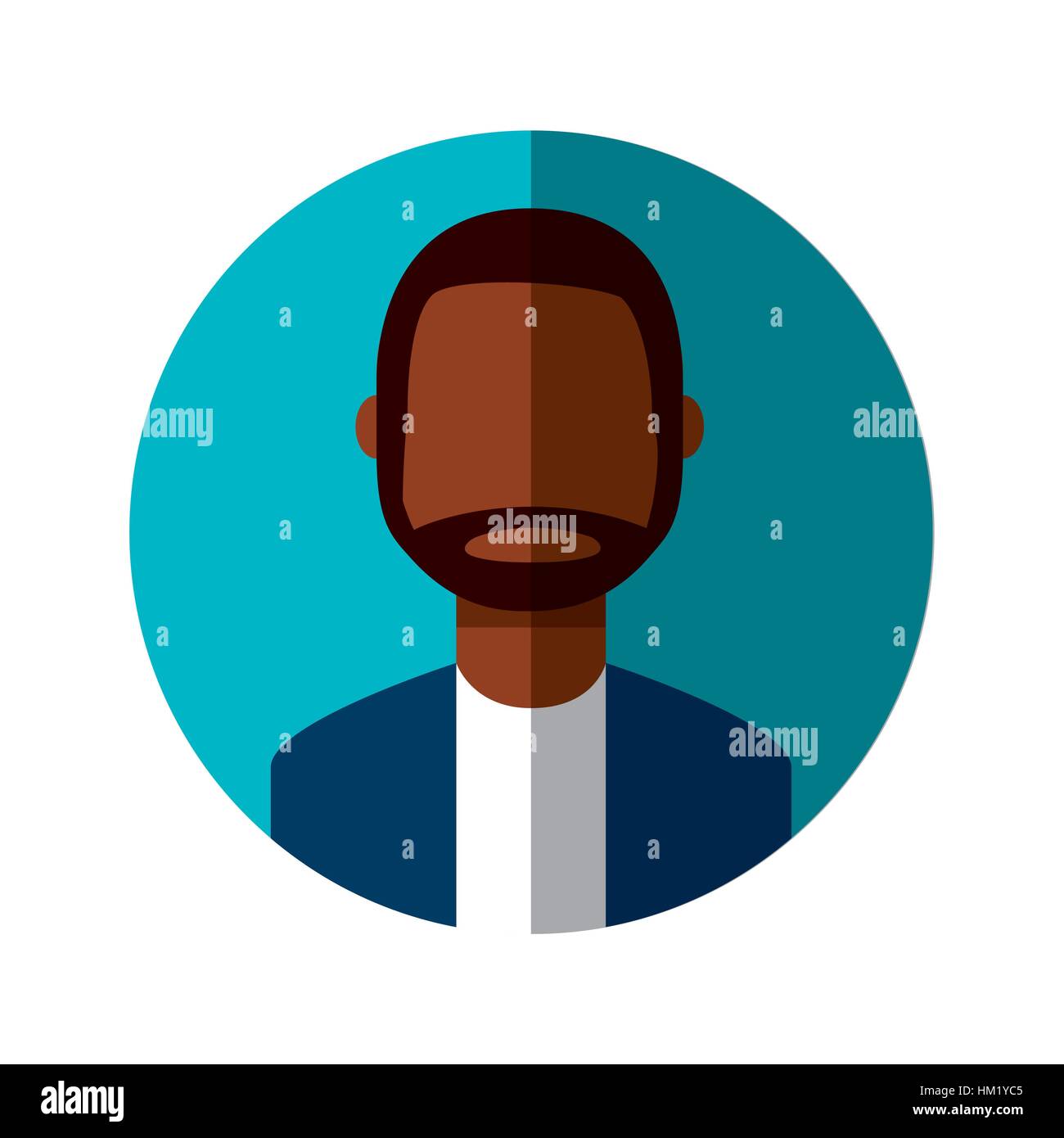 man cartoon icon over white background. colorful design. vector ...