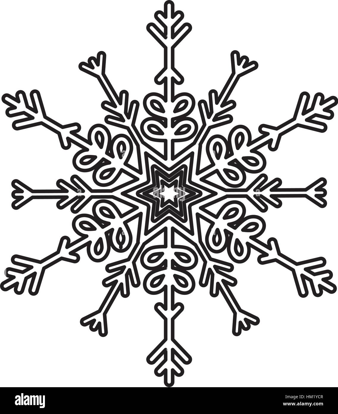 Snowflake winter symbol icon vector illustration graphic design Stock ...