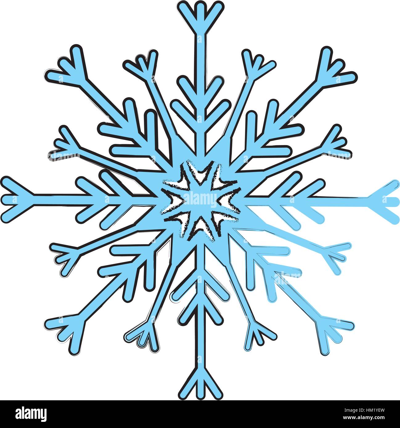 Snowflake winter symbol icon vector illustration graphic design Stock ...