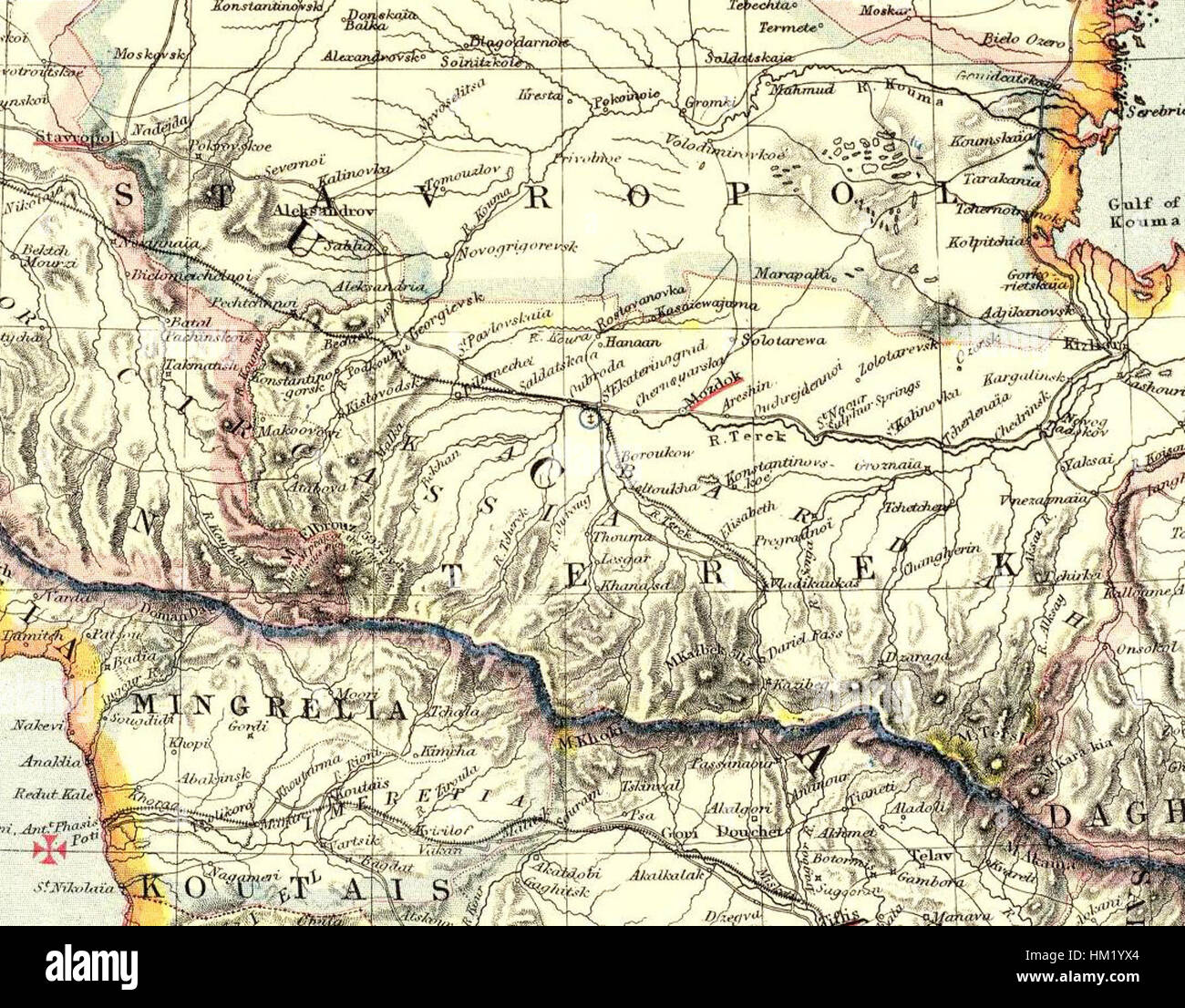 This 1883 map produced by Letts, Son & Co. shows a detailed ...