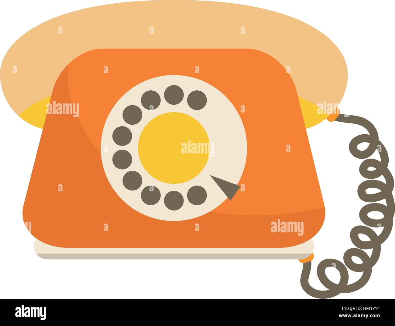 Vintage telephone communication icon vector illustration graphic design ...