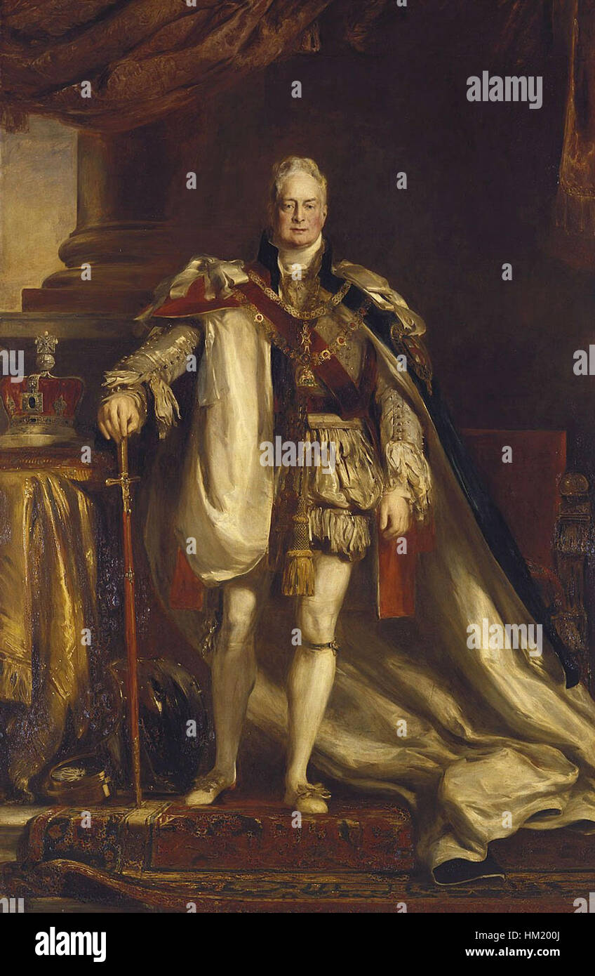 This historical portrait of King William IV, painted during the early ...