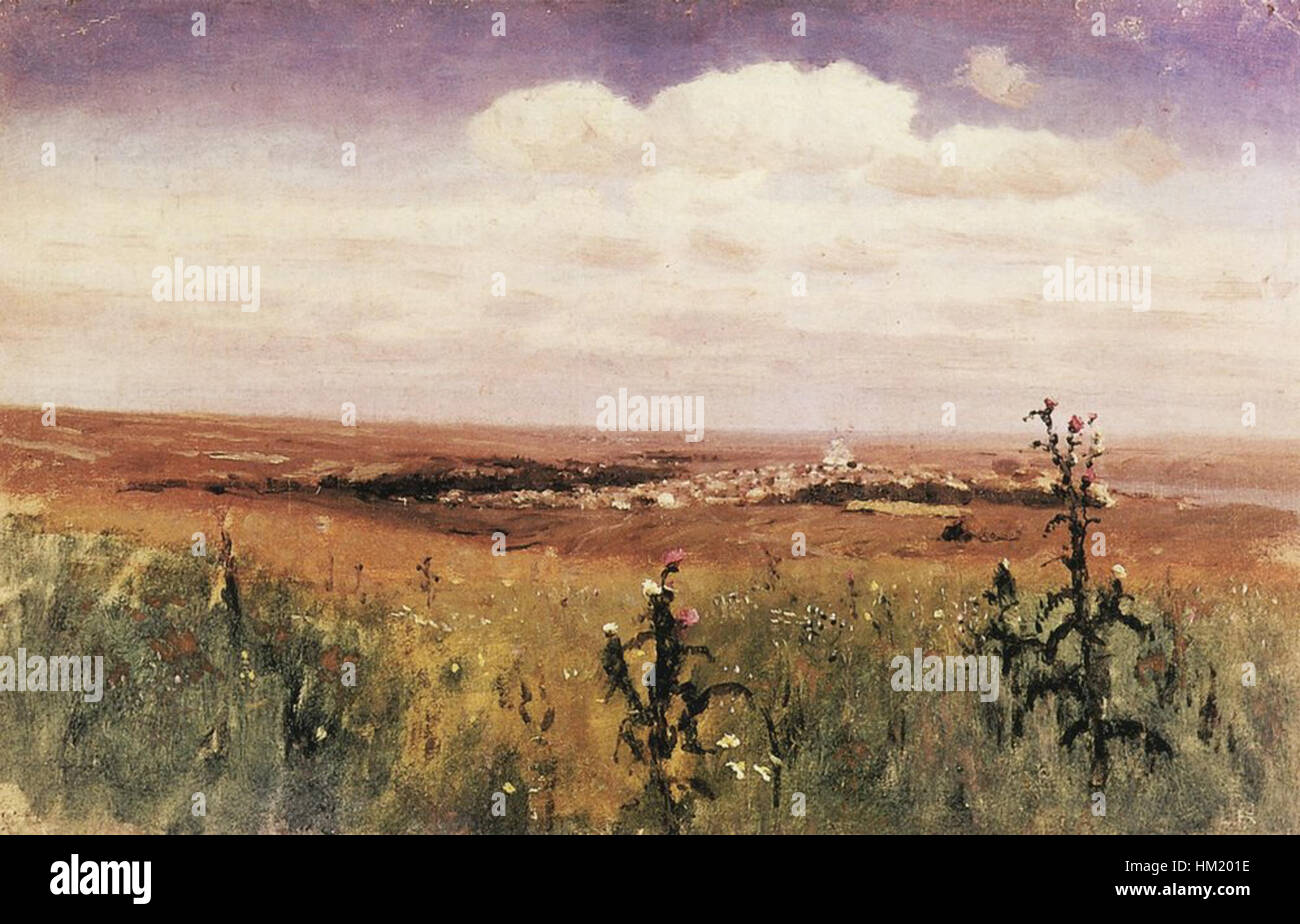Kuindzhi’s 1875 painting ‘Steppe’ depicts the vast, open landscapes of ...
