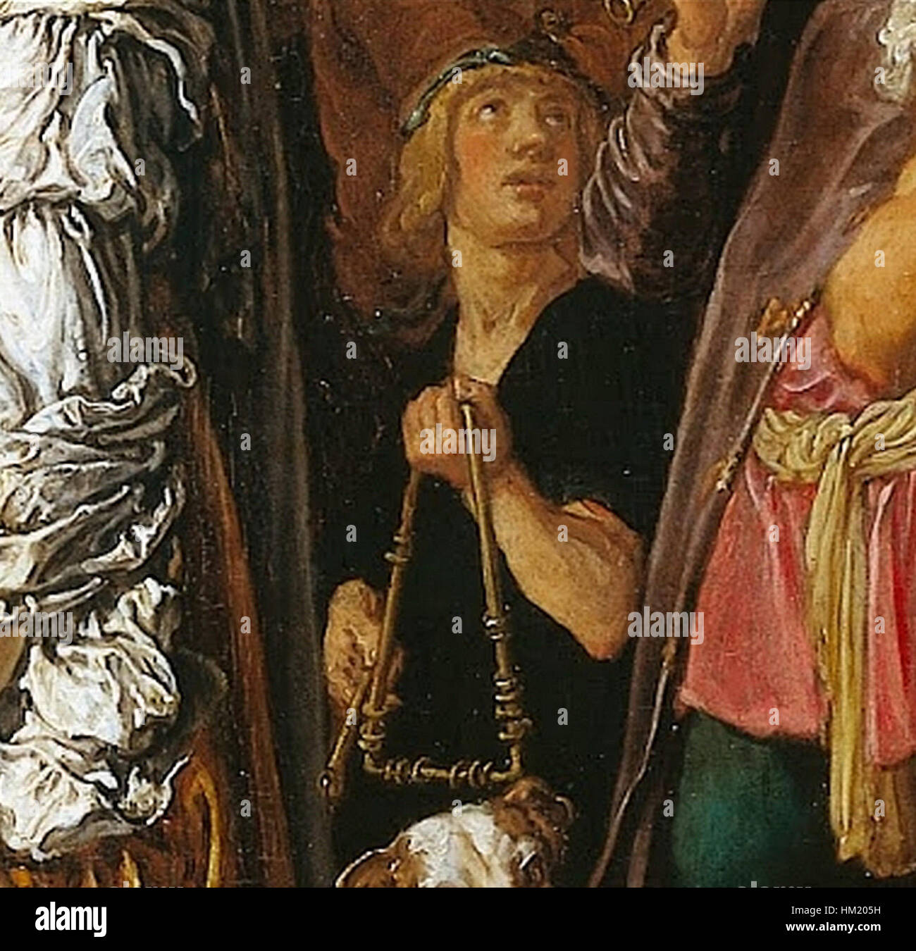 Detail from Pieter Lastman's painting 'Orestes and Pylades Disputing at ...