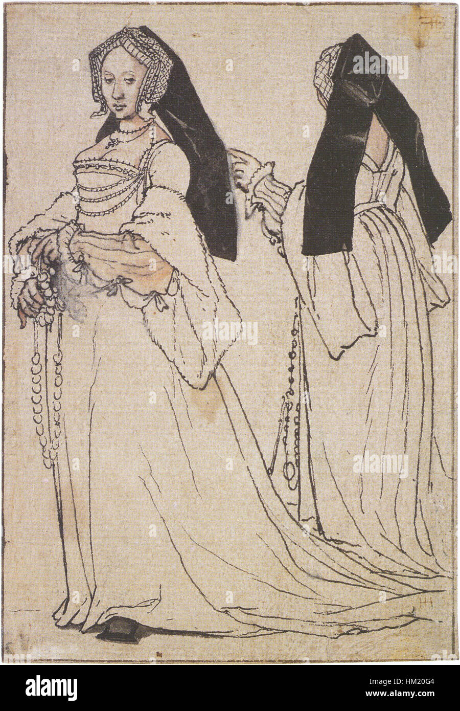 'Lady Wearing an English Hood' is a famous costume study by Hans ...