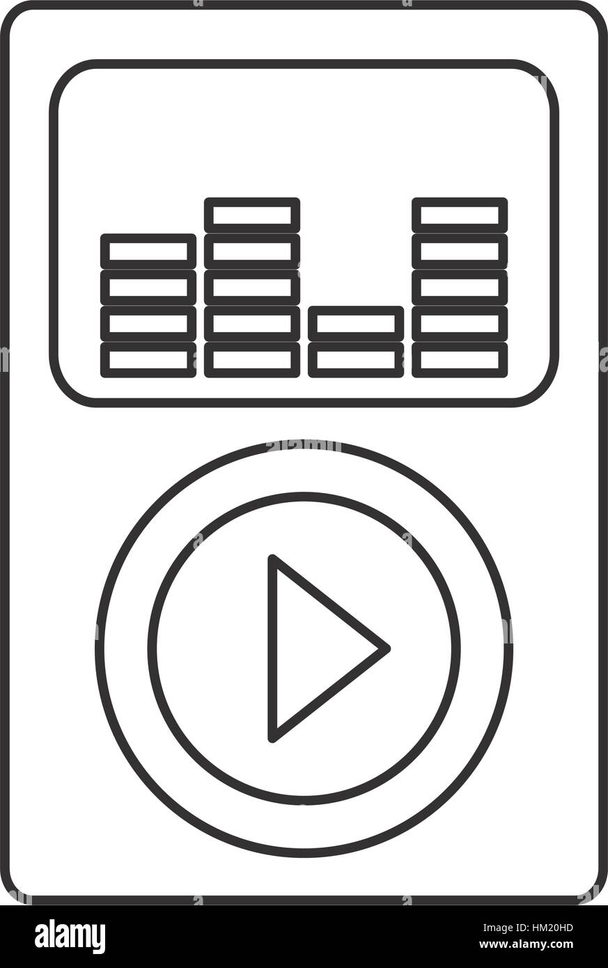 Music player mp4 icon vector illustration graphic design Stock Vector ...