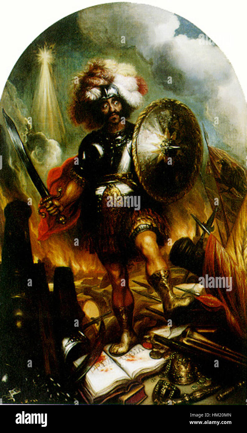 This oil painting, 'De Oorlog' (The War), created by the Flemish artist ...
