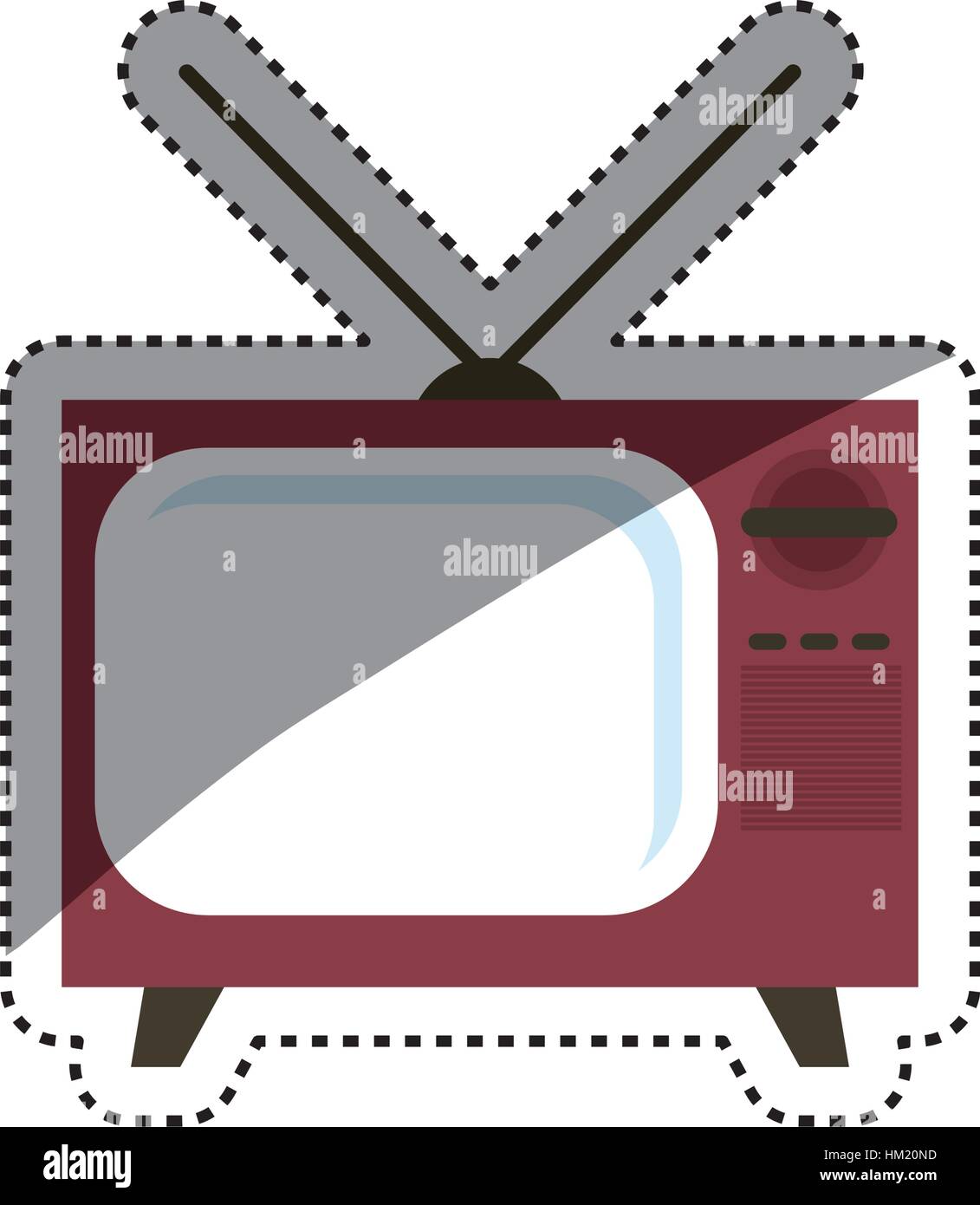 Old television media icon vector illustration graphic design Stock ...