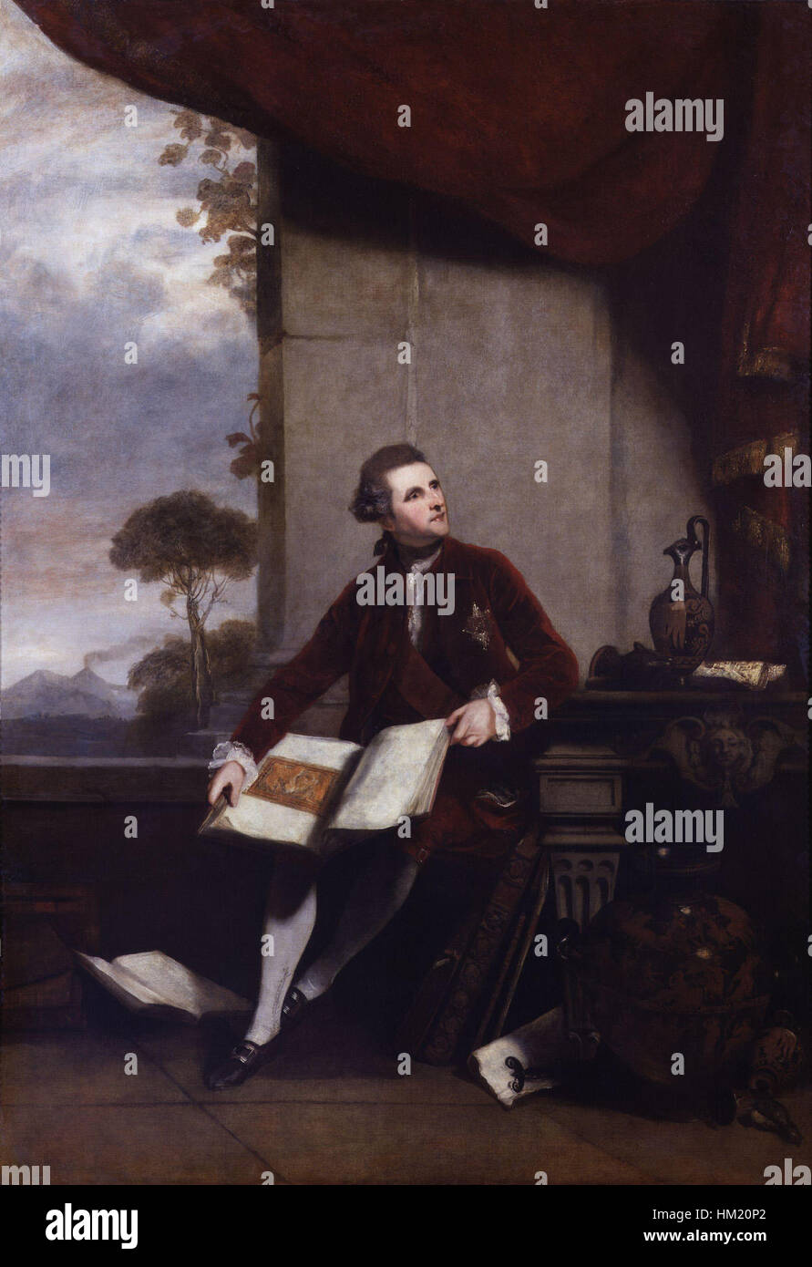 This portrait of Sir William Hamilton by Sir Joshua Reynolds captures ...