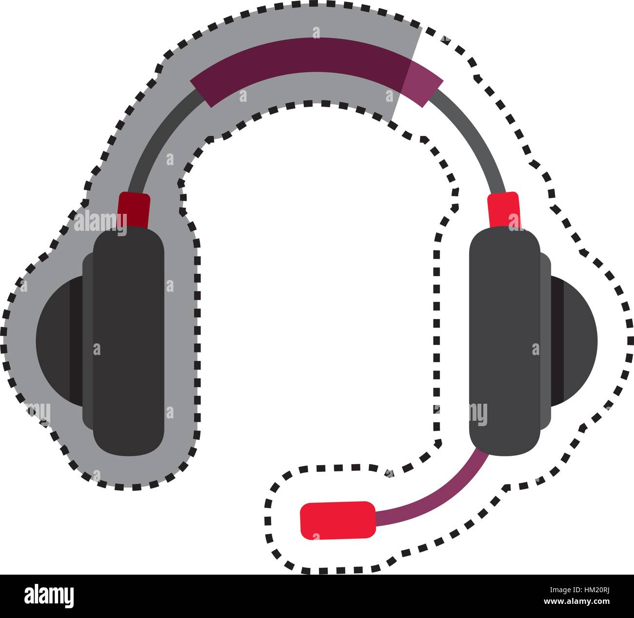 Headsets gaming device icon vector illustration graphic design Stock ...