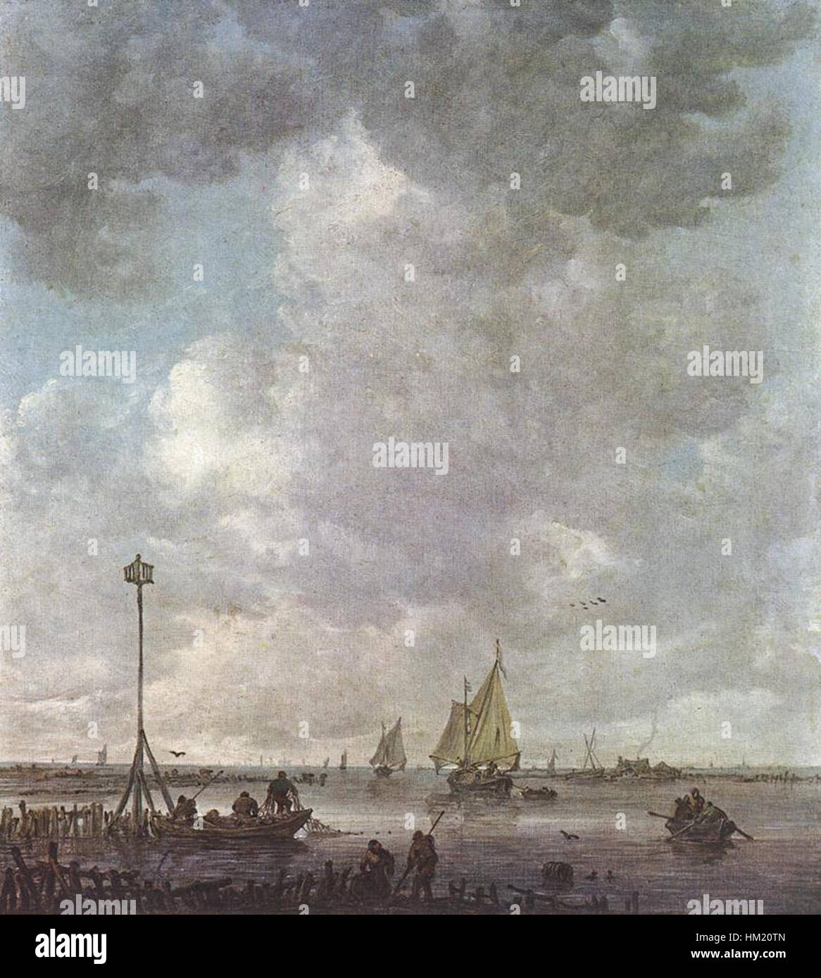 *Marine Landscape with Fishermen* by Jan van Goyen is a quintessential ...