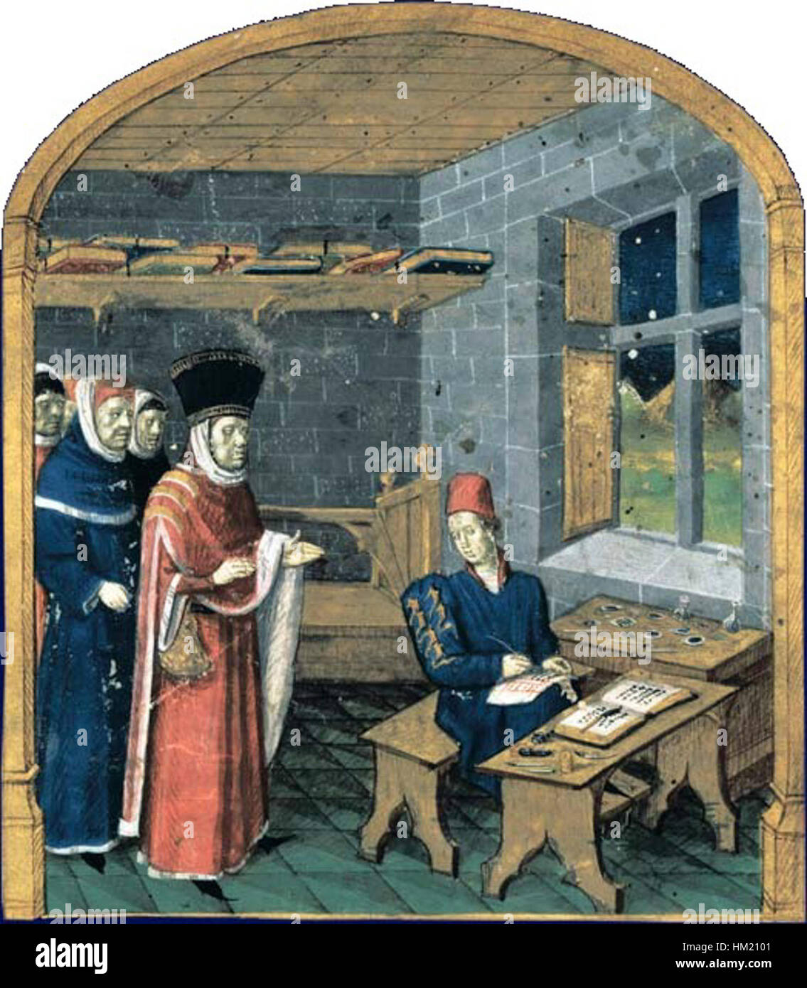 Medieval scribe hi-res stock photography and images - Alamy