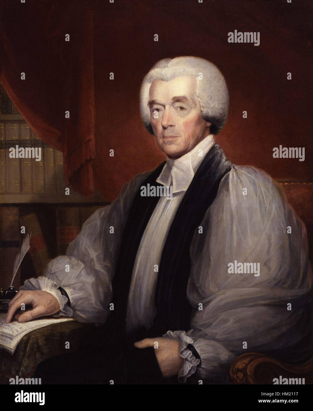 This portrait of Charles Inglis, created by Robert Field, depicts the ...