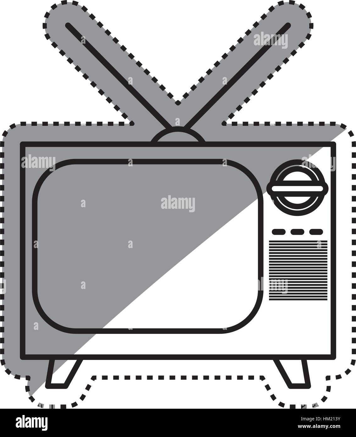 Old television media icon vector illustration graphic design Stock ...