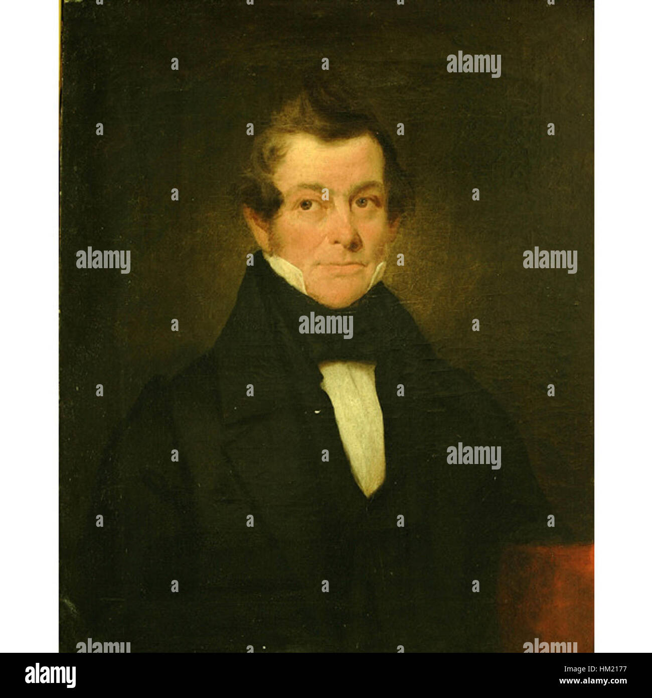 This portrait by John Neagle depicts a man in formal attire, with a ...