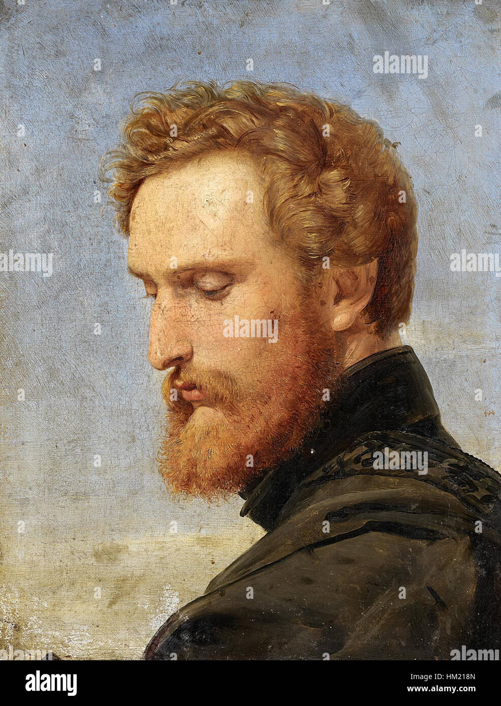 This portrait, painted by Kaulbach, depicts the artist Heinlein ...