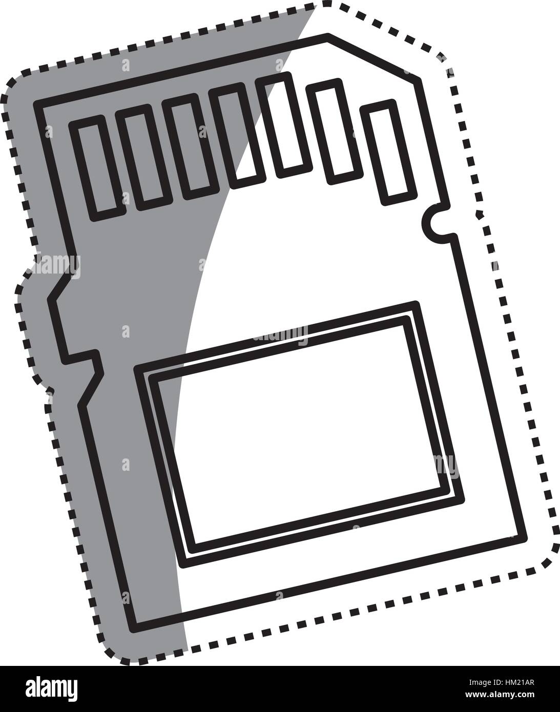 Micro SD memory card icon vector illustration graphic design Stock ...