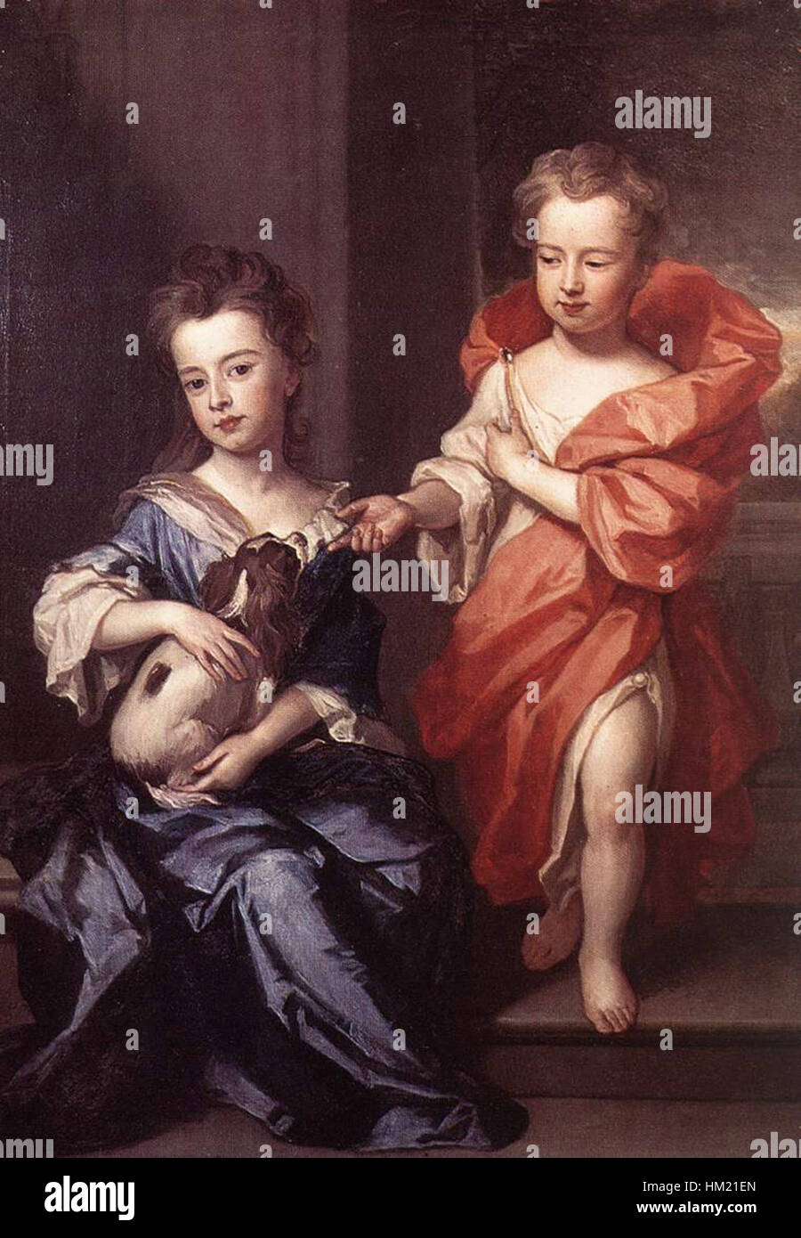 This portrait by Godfrey Kneller depicts Edward and Lady Mary Howard ...
