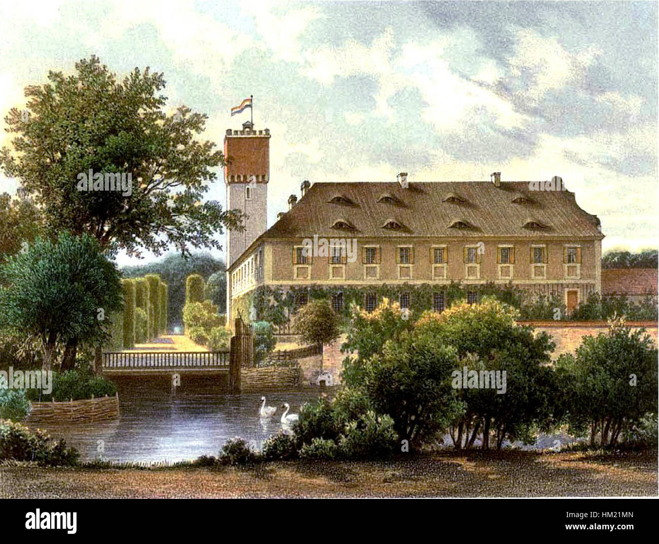 The 'Gut Schlanz Sammlung Duncker' artwork is a representation of 19th ...