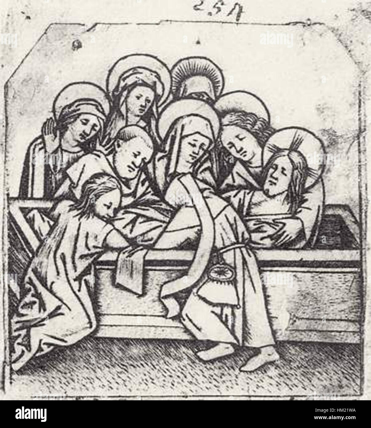 'Grablegung' (Burial) by Meister der Spielkarten is a religious ...