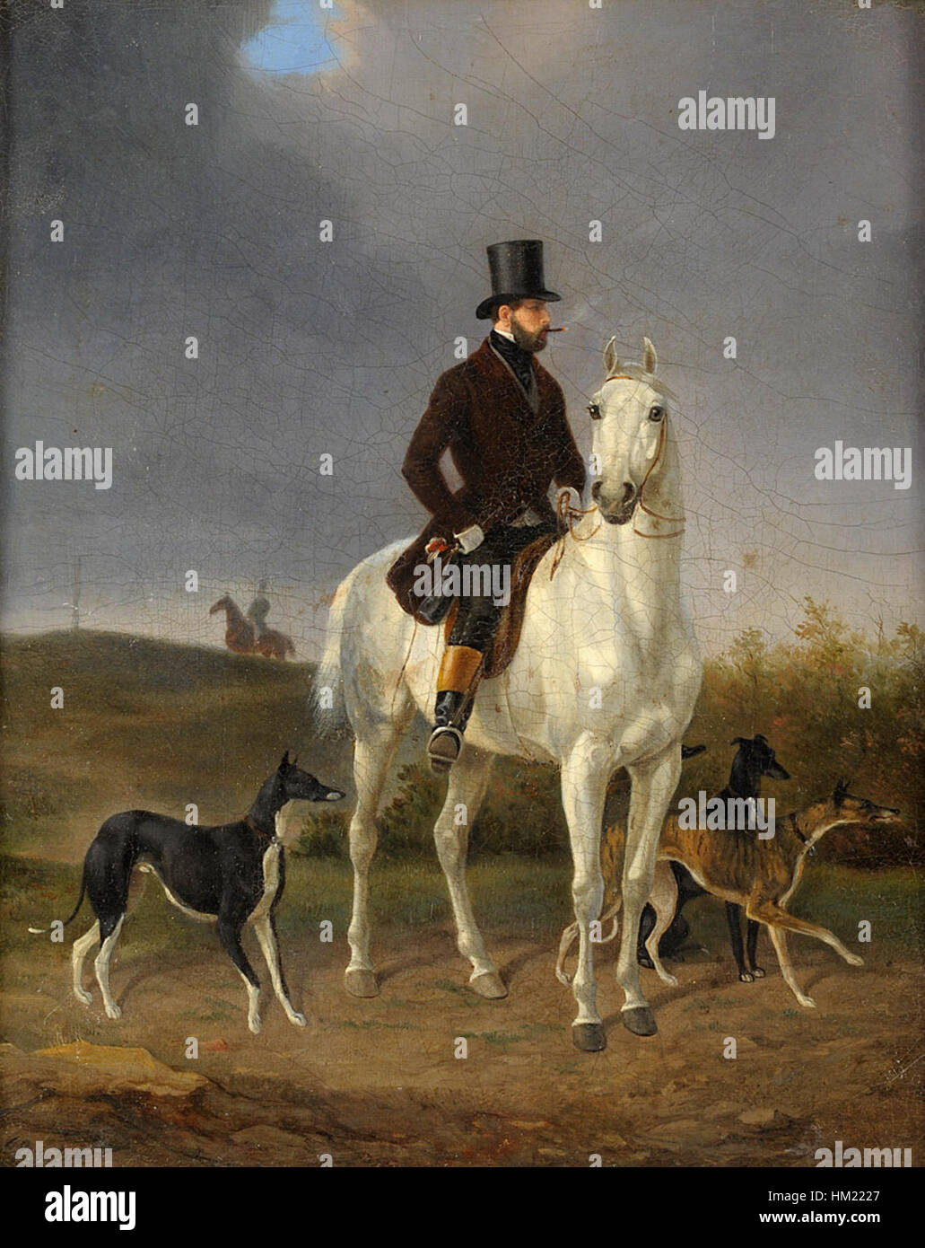 19th century hunting dogs hi-res stock photography and images - Alamy